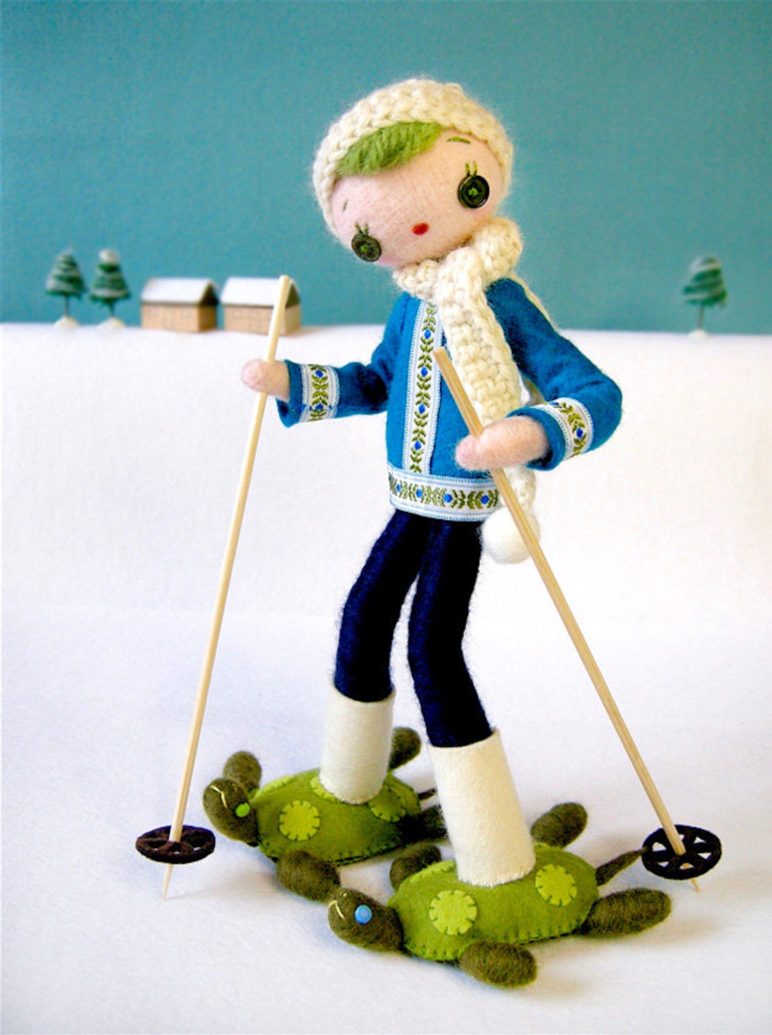 Print: Turtle Ski Photograph Poster Retro Wall-decor Holiday - Etsy