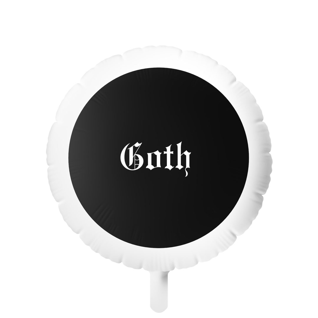 Goth Mylar Helium Balloon - Etsy