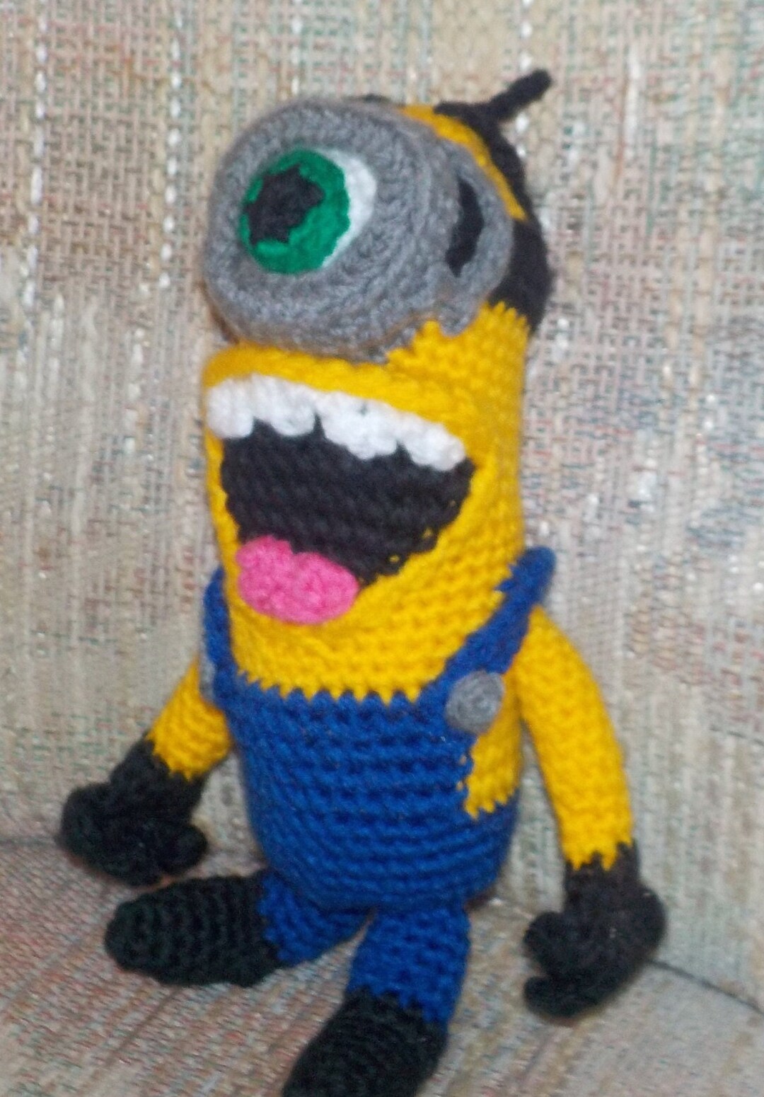 Crochet Minions - Stuart, Original Design, Handmade Stuffed Toy - Etsy
