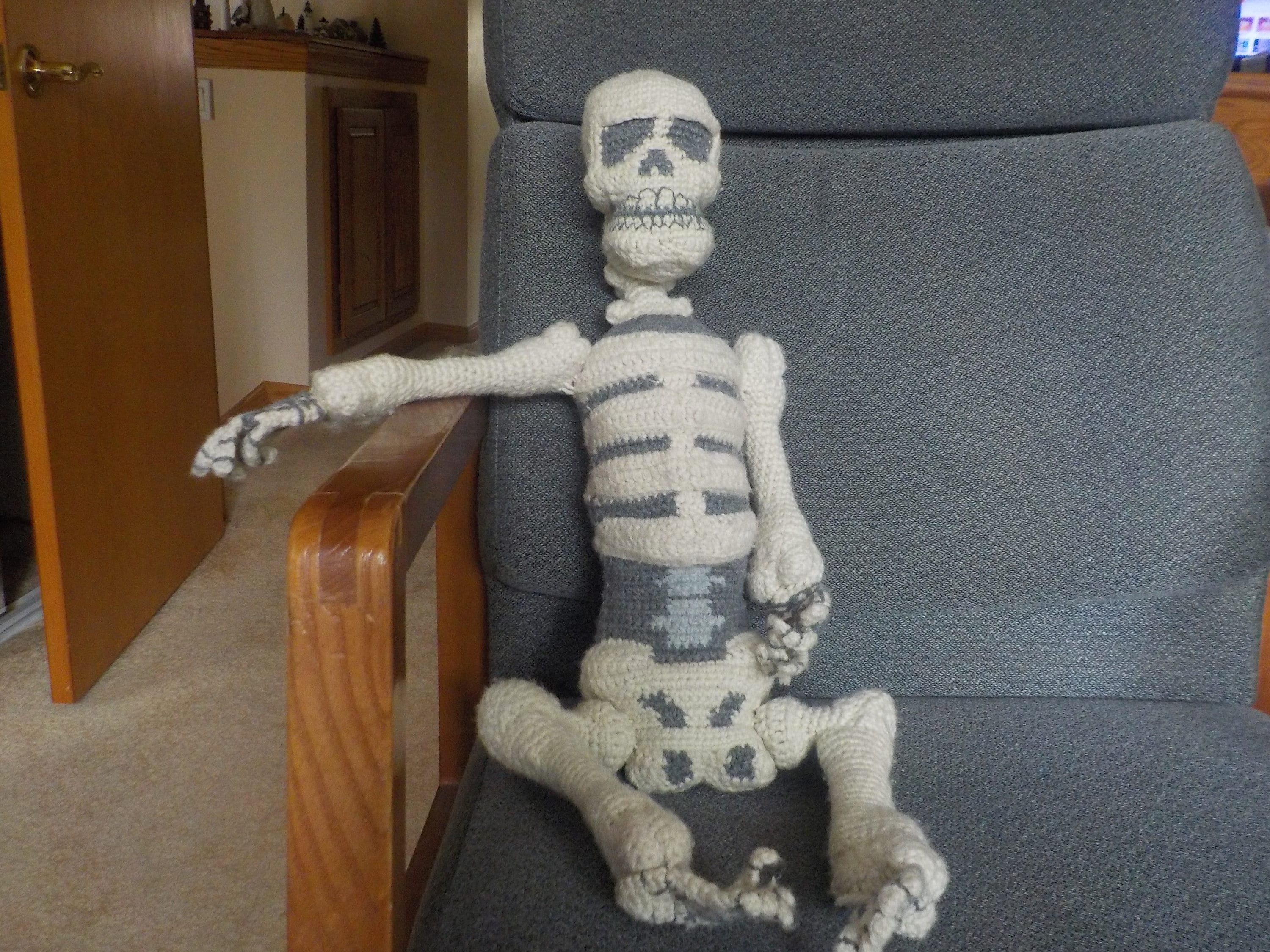 Crocheted Skeleton - Skully Bob, Handmade Original Design. Great ...