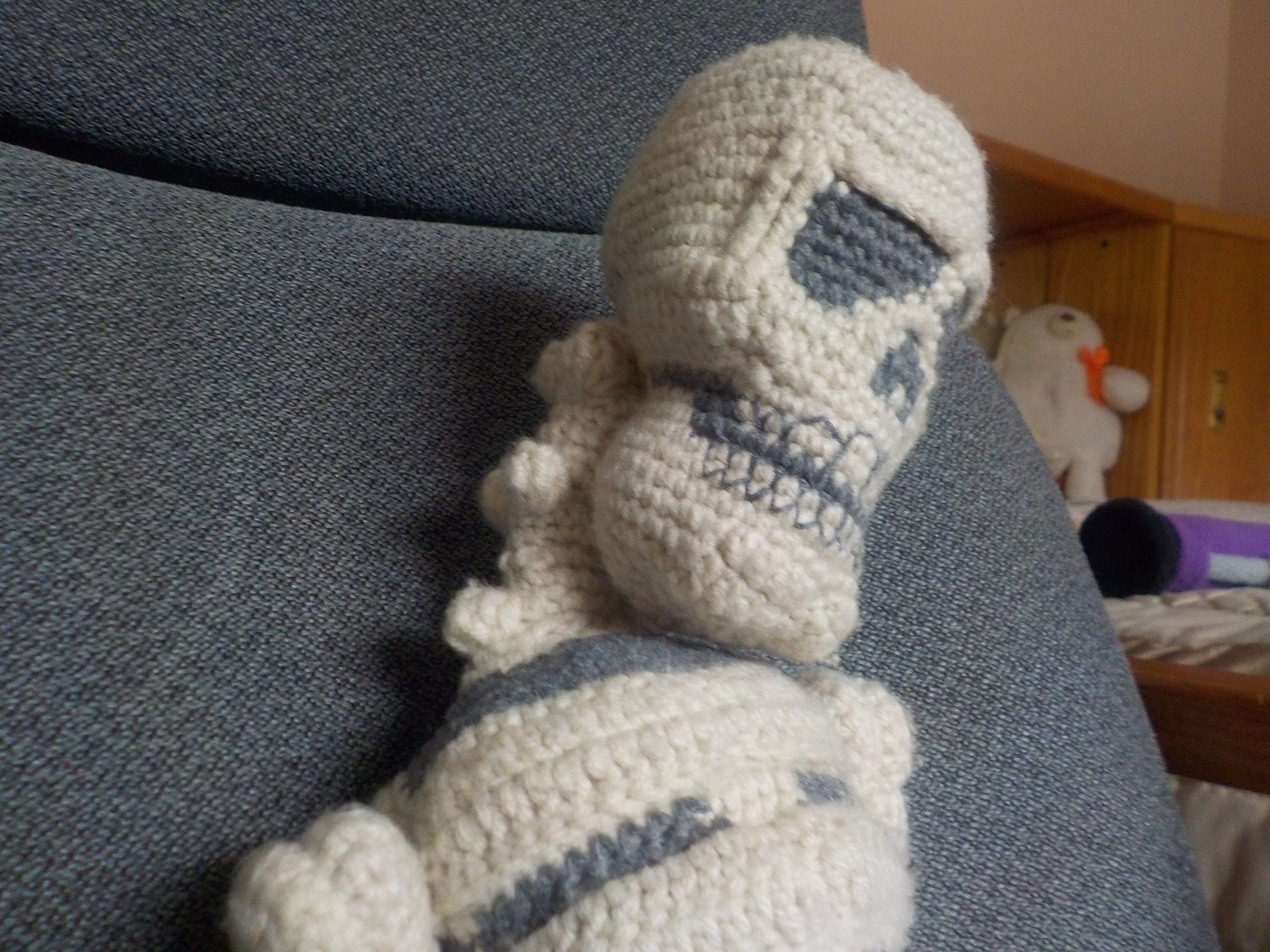 Crocheted Skeleton Skully Bob, Handmade Original Design. Great ...