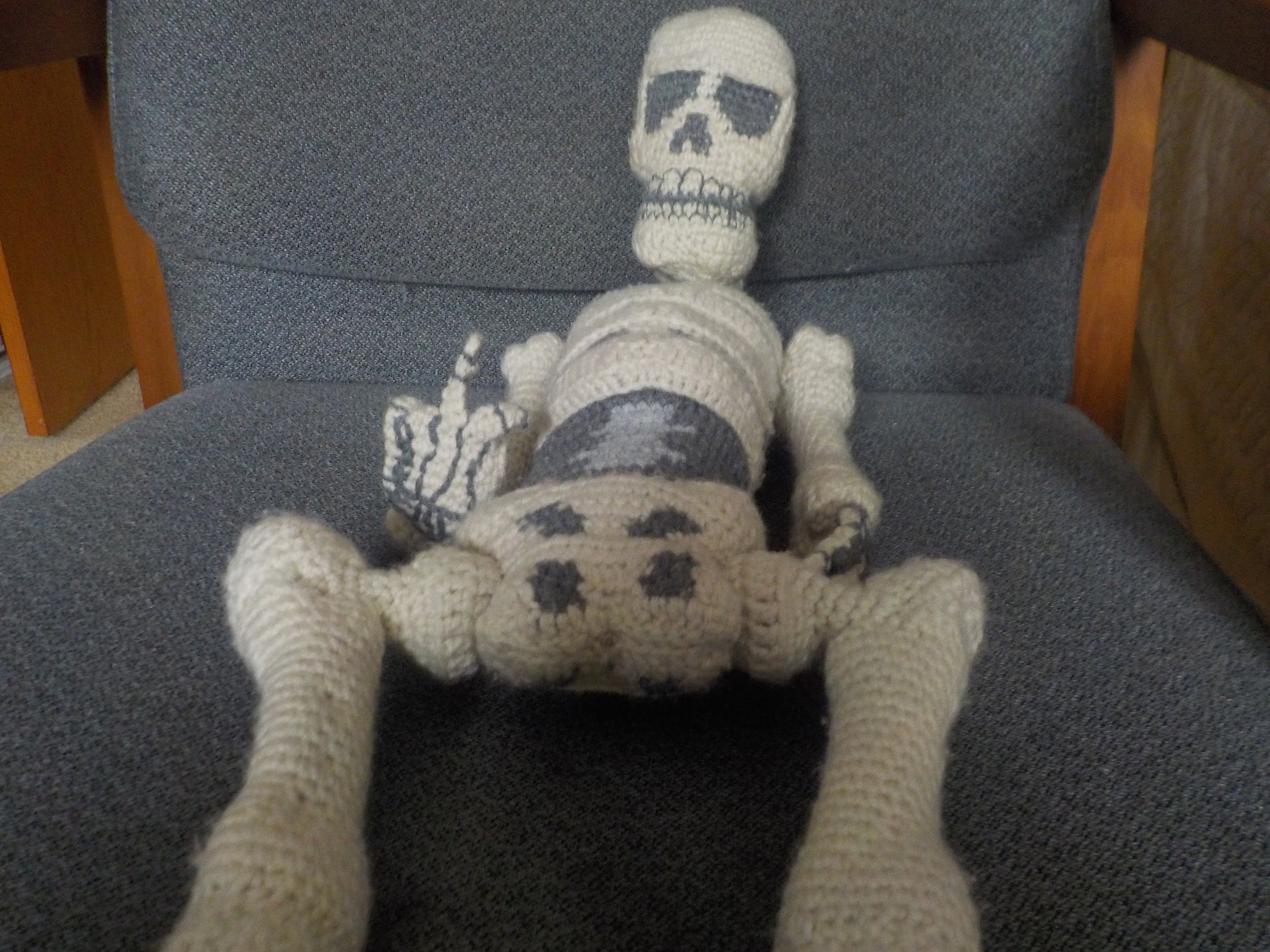 Crocheted Skeleton - Skully Bob, Handmade Original Design. Great ...