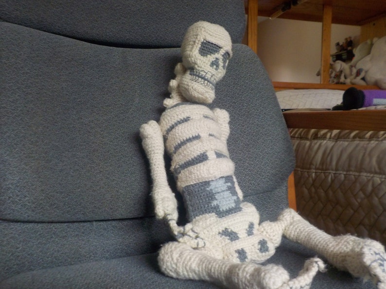 Crocheted Skeleton - Skully Bob, Handmade Original Design. Great ...