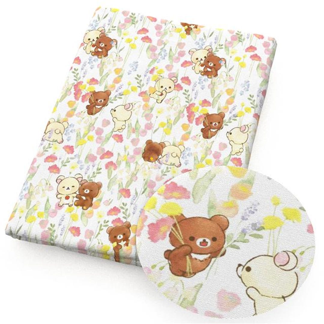 Lazy Sweet Bear From Japan Fabric by the Yard - Etsy