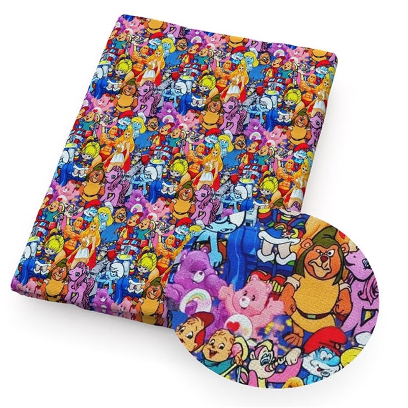 Cartoon Fabric - Etsy
