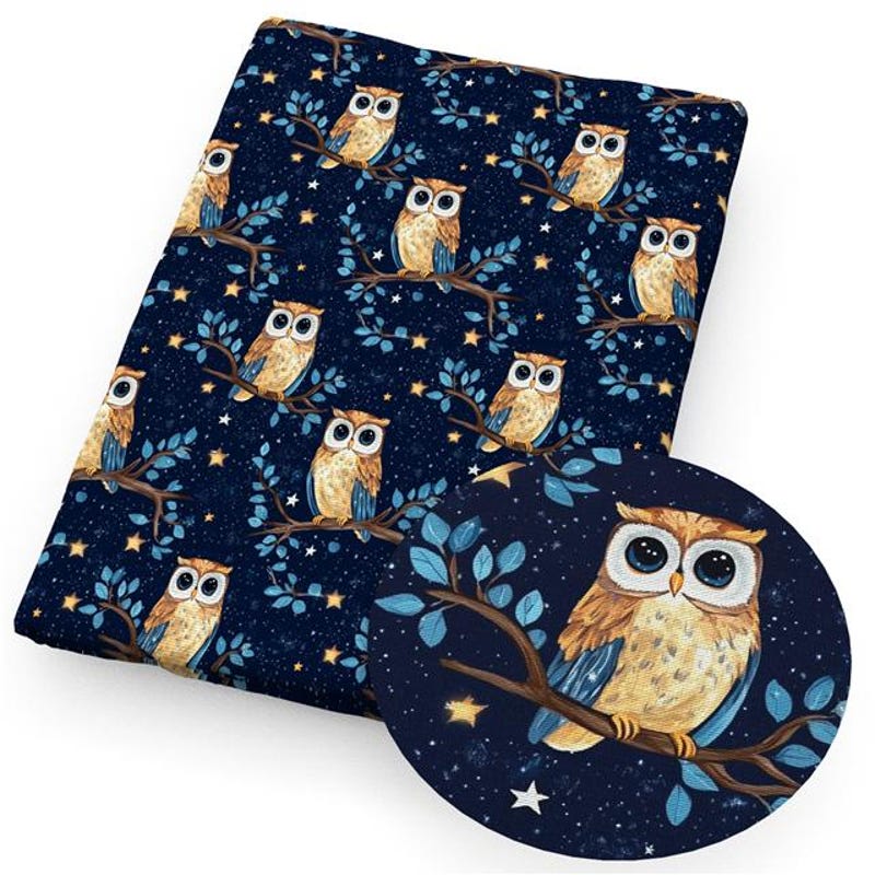 Owl Fabric - Etsy