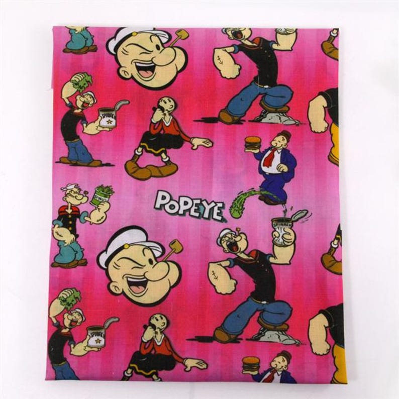 Popeye Fabric by the Yard - Etsy