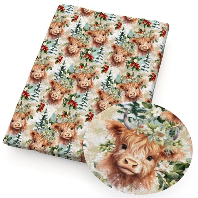 Highland Cow Fabric - Etsy