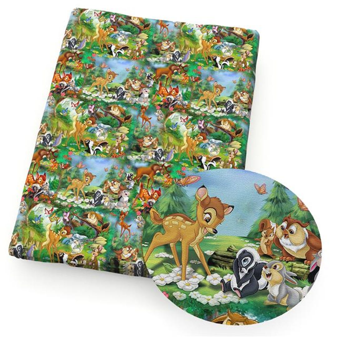 Bambi Wood Fabric by the Yard - Etsy