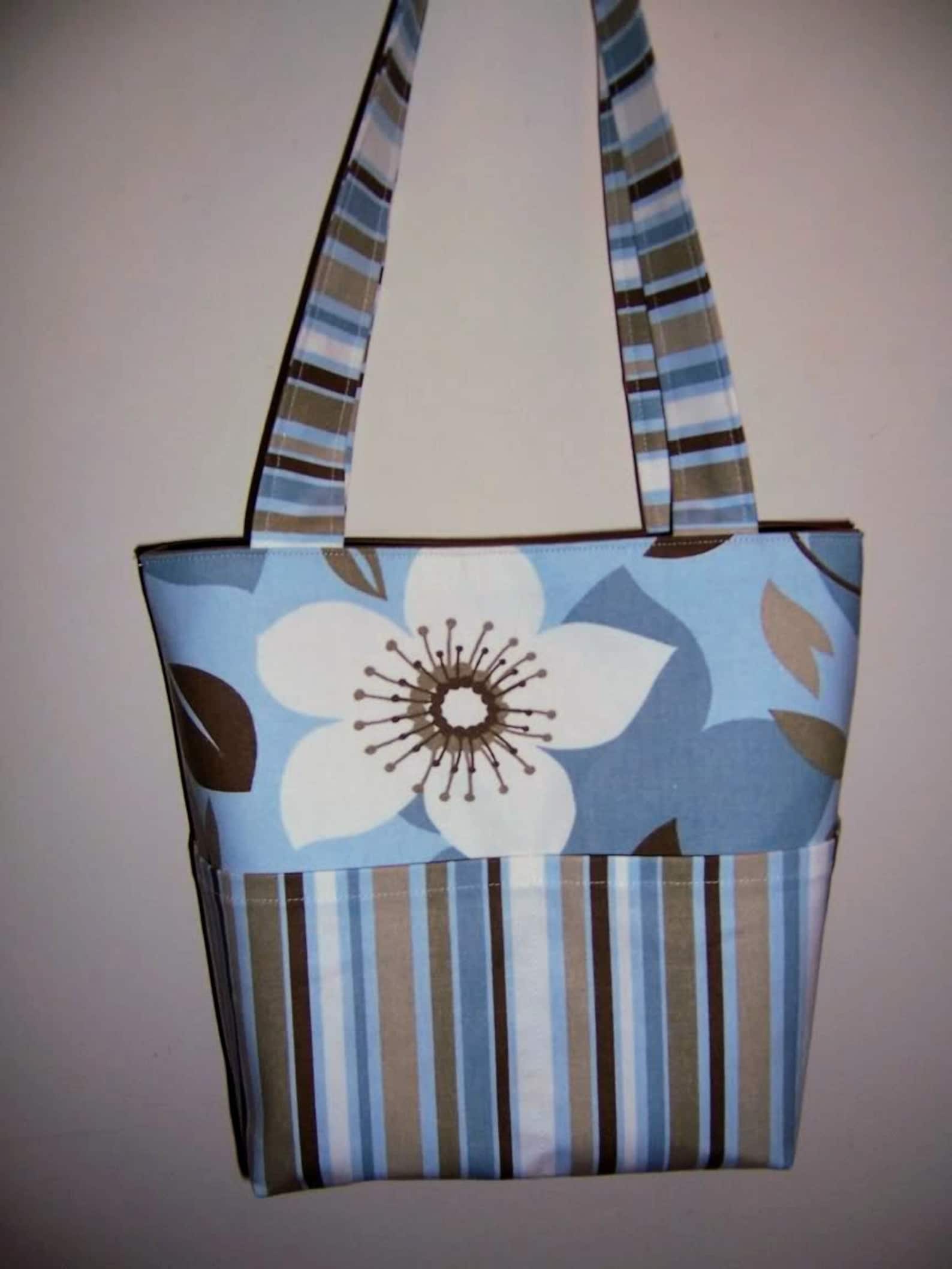Pocket Tote Bag PDF Sewing Pattern 4 Sizes to Make Customize Your ...