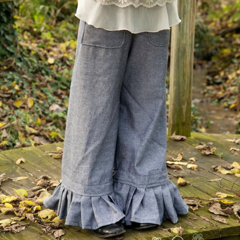 Womens Ruffle Pants - Etsy