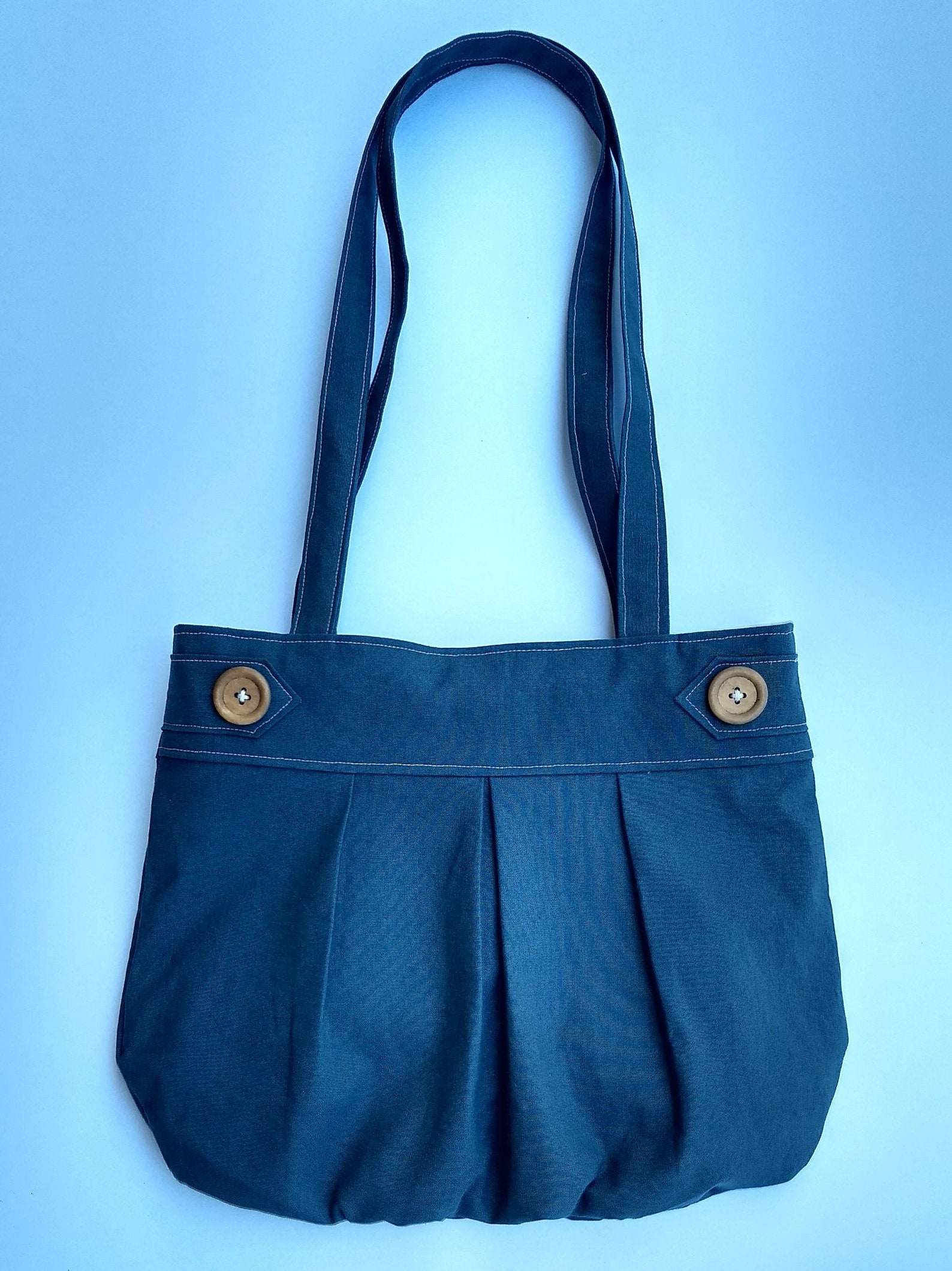 Pleated Tote Bag Purse Pdf Sewing Pattern - Etsy