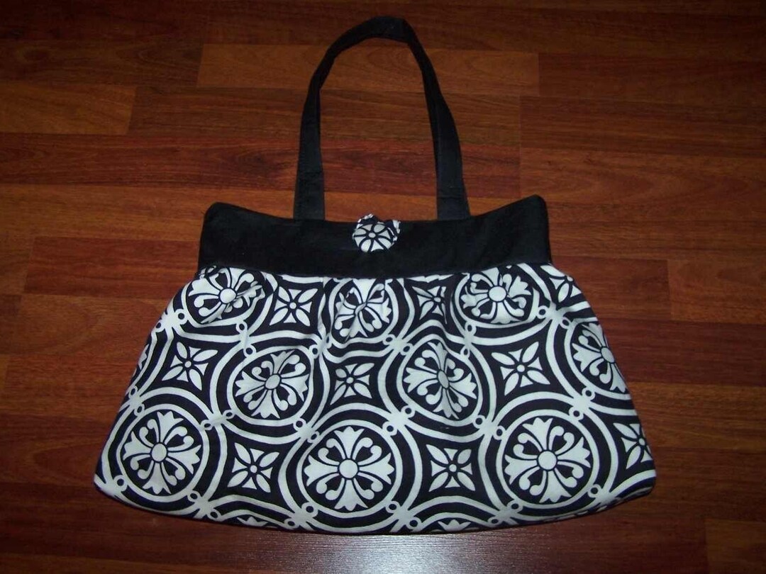 Tote Bag Sewing Pattern - PDF Instant Download - Gathered / Pleated ...