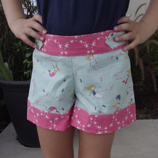 Girls Shorts Pattern - Etsy