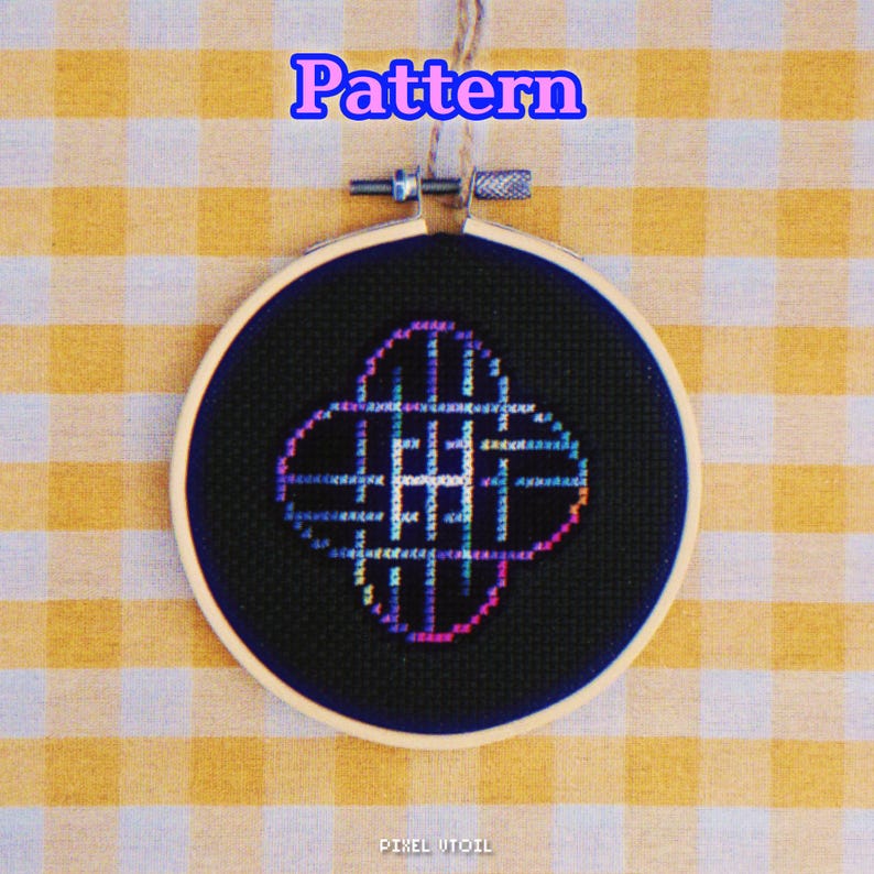 K-pop Demon Hunters Huntrix Logo Cross Stitch Pattern Set | 1 Mini ...