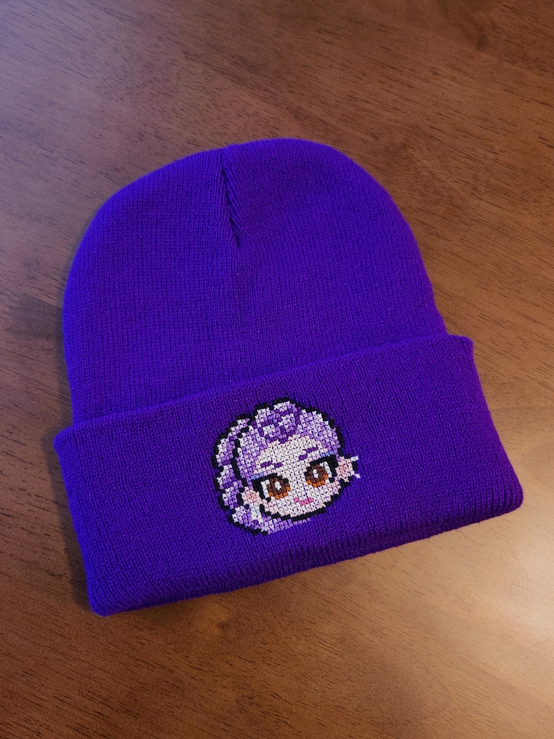 Handmade Kpop Demon Hunters Beanie Hats / Rumi, Mira, Zoey Cross-stitch ...