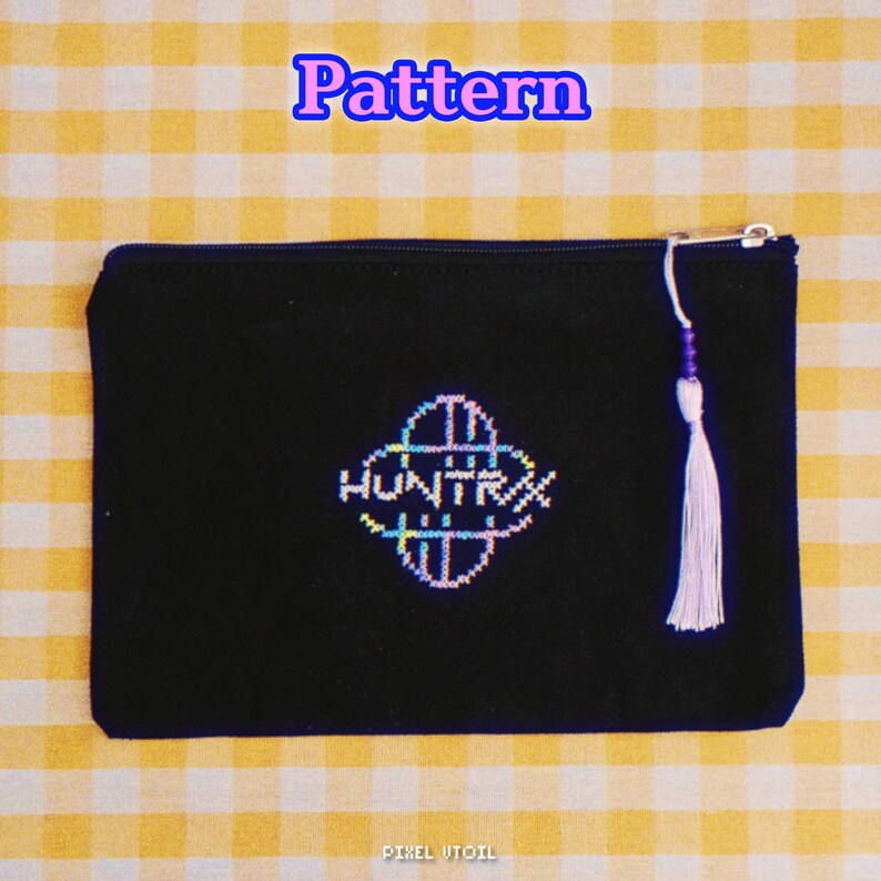K-pop Demon Hunters Huntrix Logo Cross Stitch Pattern Set | 1 Mini ...