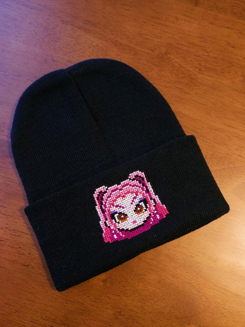Handmade Kpop Demon Hunters Beanie Hats / Rumi, Mira, Zoey Cross-stitch ...