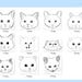 Turkish Angora Cat SVG & PNG Clipart, Domestic Cat Head Face Bundle ...