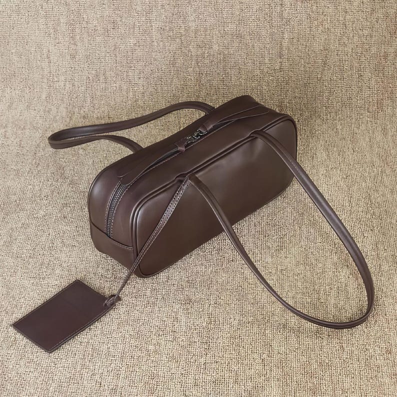 Classic Leather Top Handle Bag, Timeless Leather Shoulder Bags, Small ...