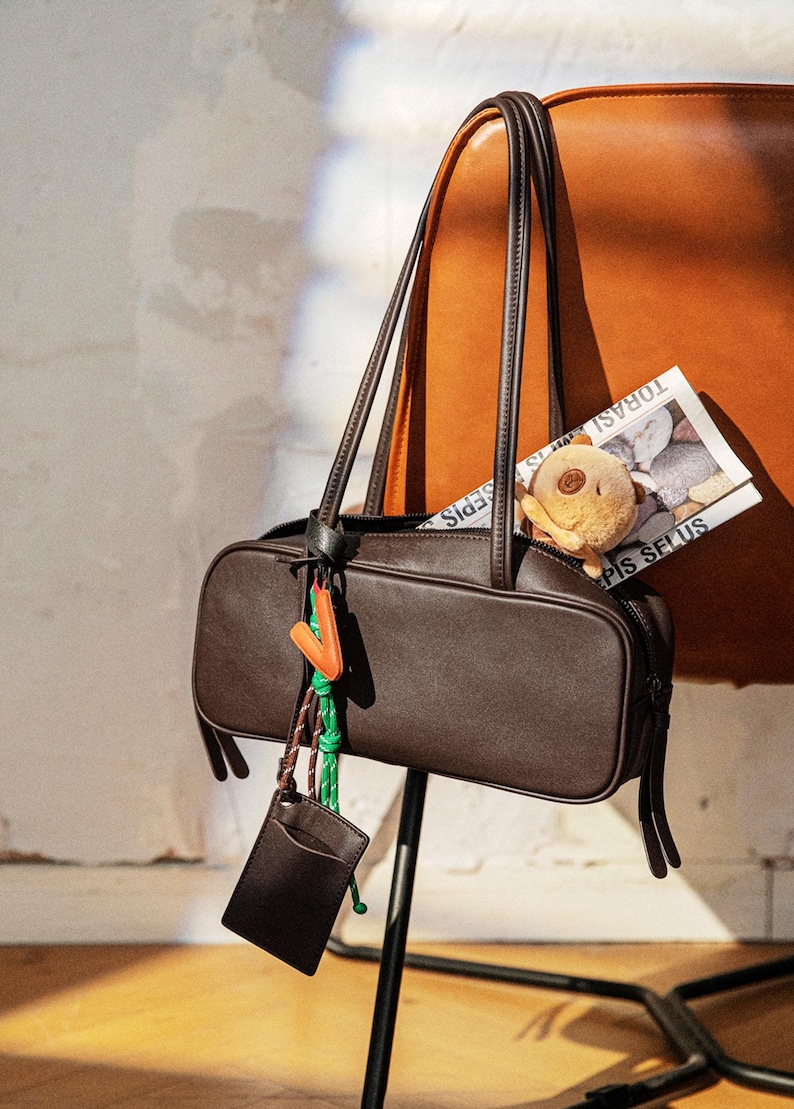 Classic Leather Top Handle Bag, Timeless Leather Shoulder Bags, Small ...