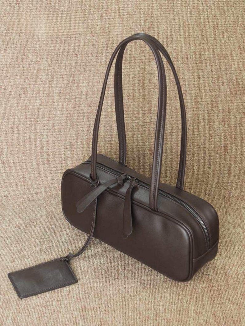 Classic Leather Top Handle Bag, Timeless Leather Shoulder Bags, Small ...