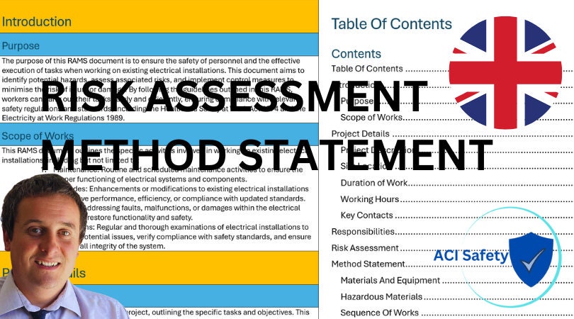 Risk Assessment Method Statement RAMS Professional Writing Service ...