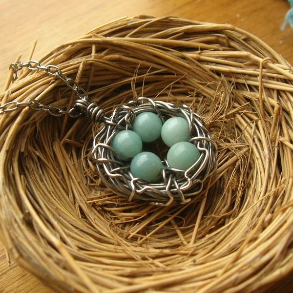 Robin Eggs and Nest - Etsy