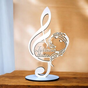 Personalized Wooden Treble Clef Name Sign: Custom Music Decor - Etsy