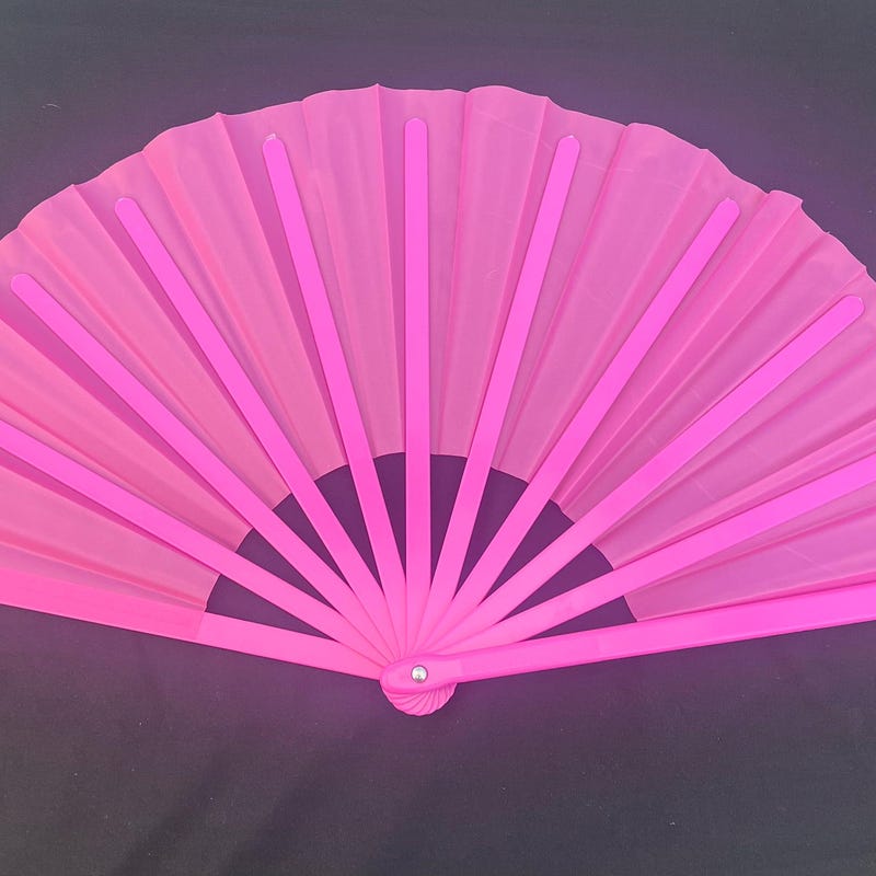 Large Purple Hand Fan - Etsy