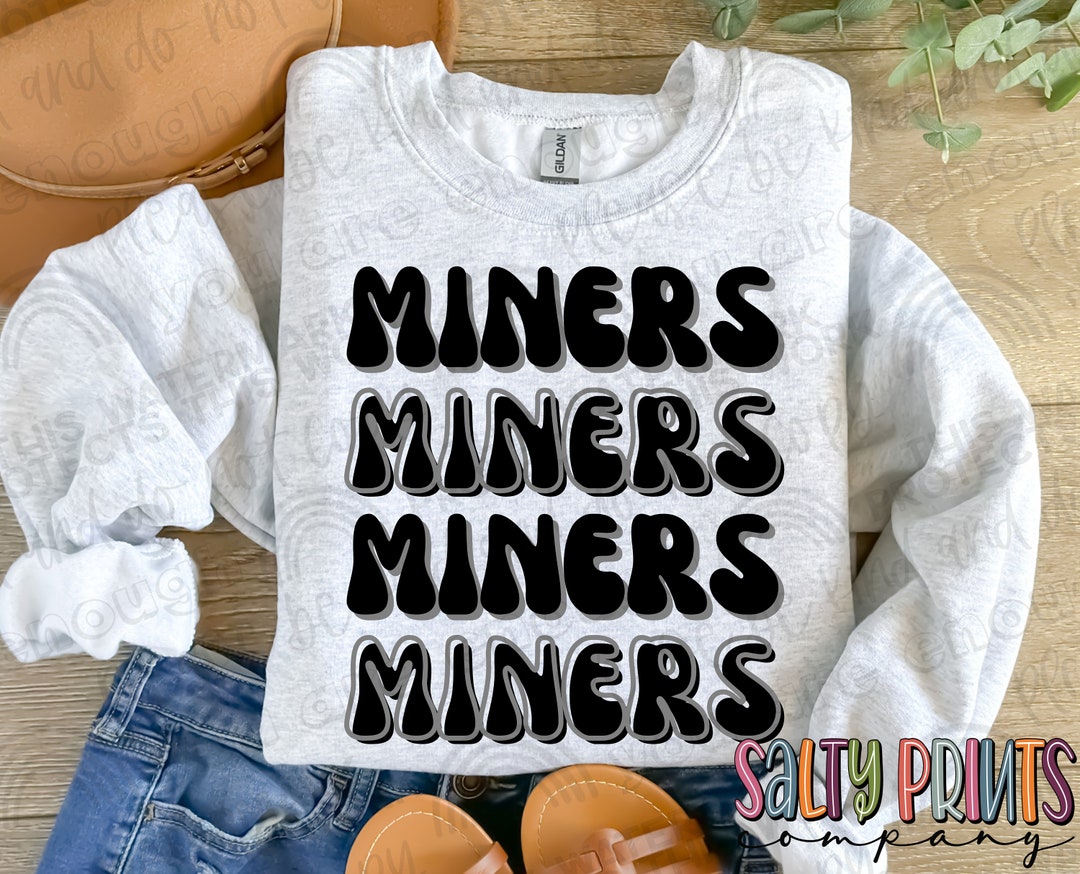 Miners Mascot Black Stacked PNG, Sublimation, HTV, DTF Digital - Etsy