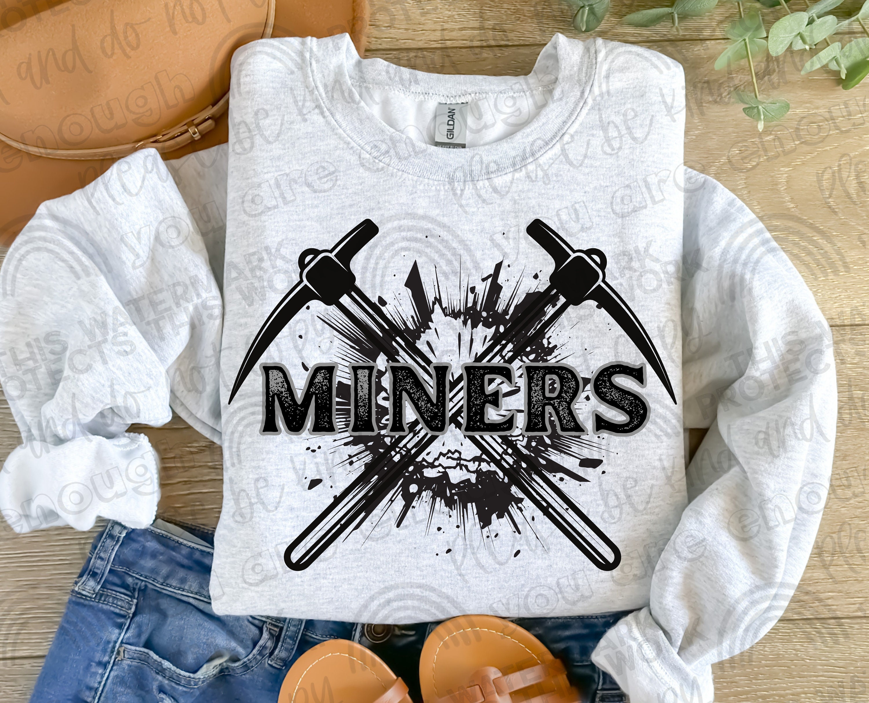 Miners Mascot Black | Distressed | PNG, Sublimation, HTV, DTF | Digital ...