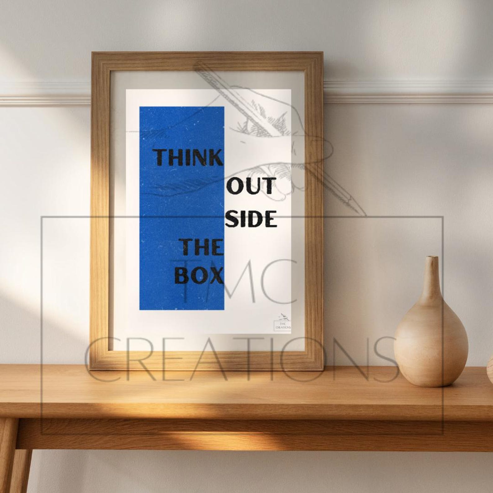 Think Outside the Box. Digital Poster. - Etsy