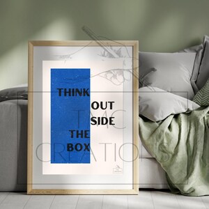 Think Outside the Box. Digital Poster. - Etsy