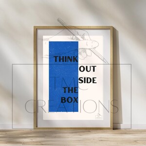 Think Outside the Box. Digital Poster. - Etsy