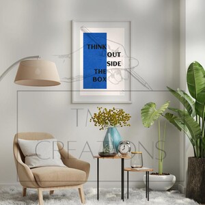 Think Outside the Box. Digital Poster. - Etsy