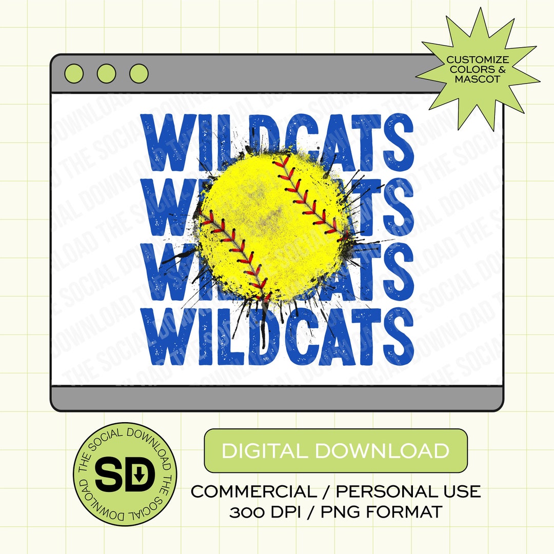 Splatter Team Softball Custom PNG Download File, Custom School Png ...