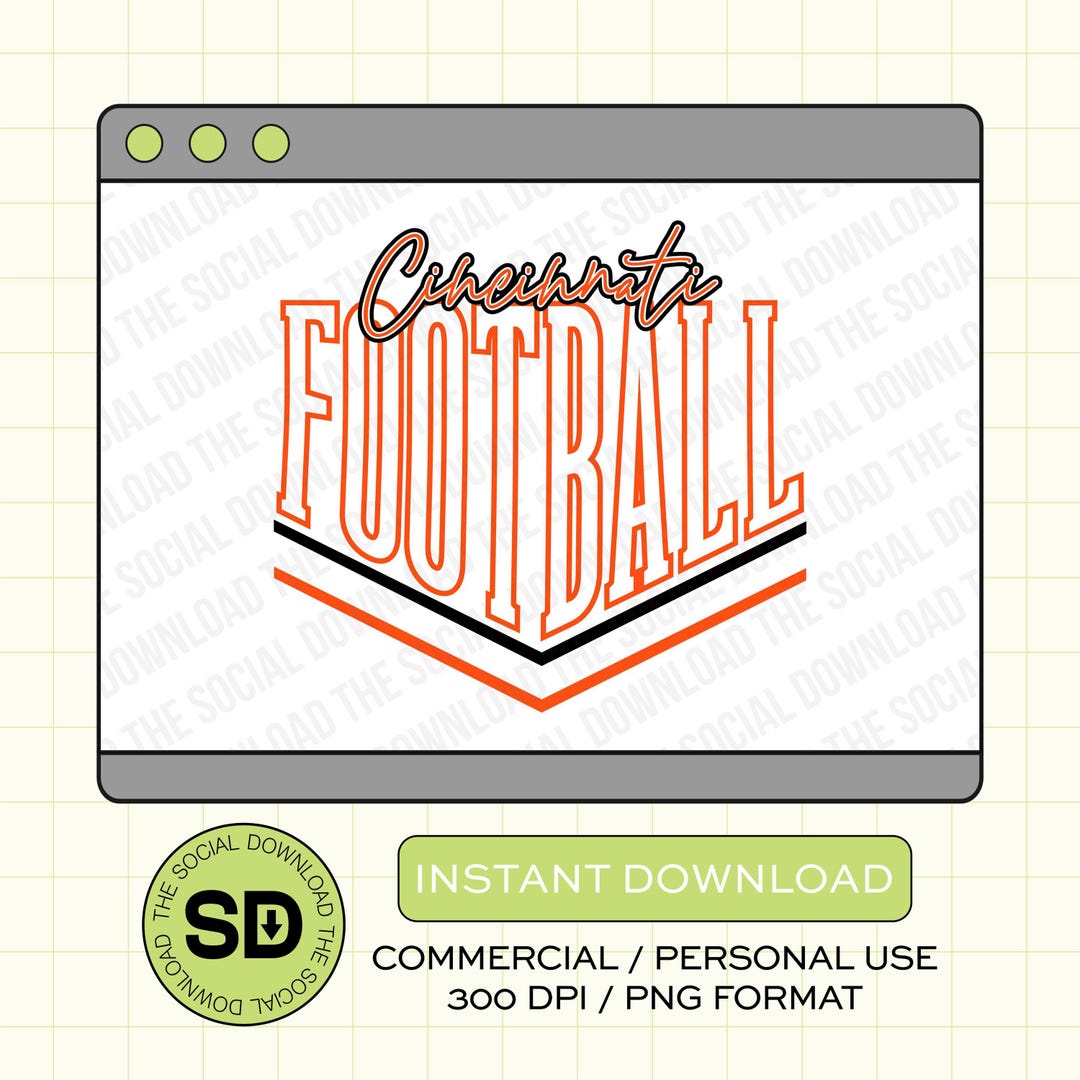 Cincinnati Football Diamond Png, Cincinnati Tee Design, Football PNG ...