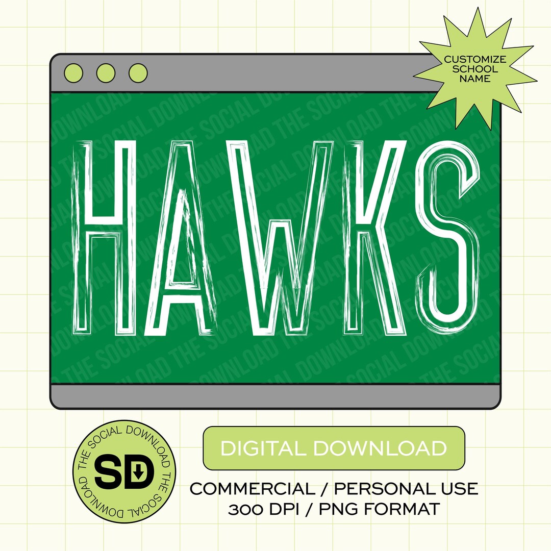 Distressed Team Name Custom School Spirit PNG Download File, Custom ...
