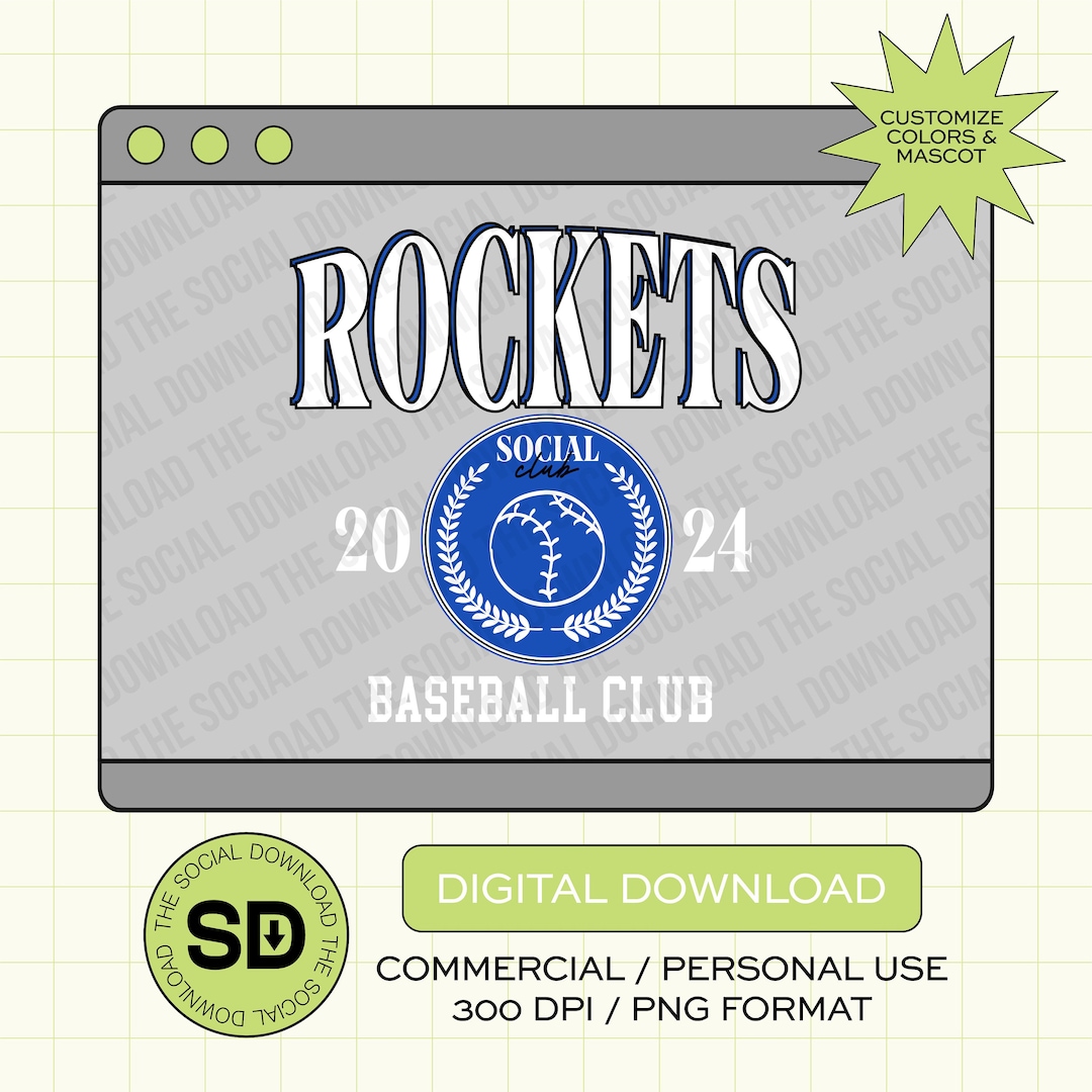 Baseball Social Club Custom PNG Download File, Custom School Png ...