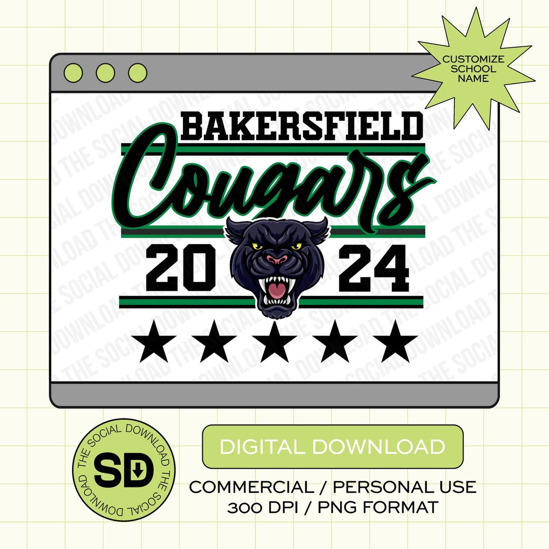 Tripple Line Mascot Custom School Spirit PNG Download File, Custom ...