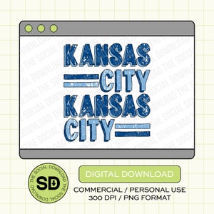 Retro Kansas City PNG Download File, Kansas City Png, KC Baseball ...