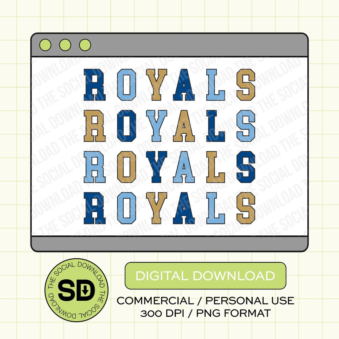 Royals Color Block PNG Download File, Kansas City Png, KC Baseball ...