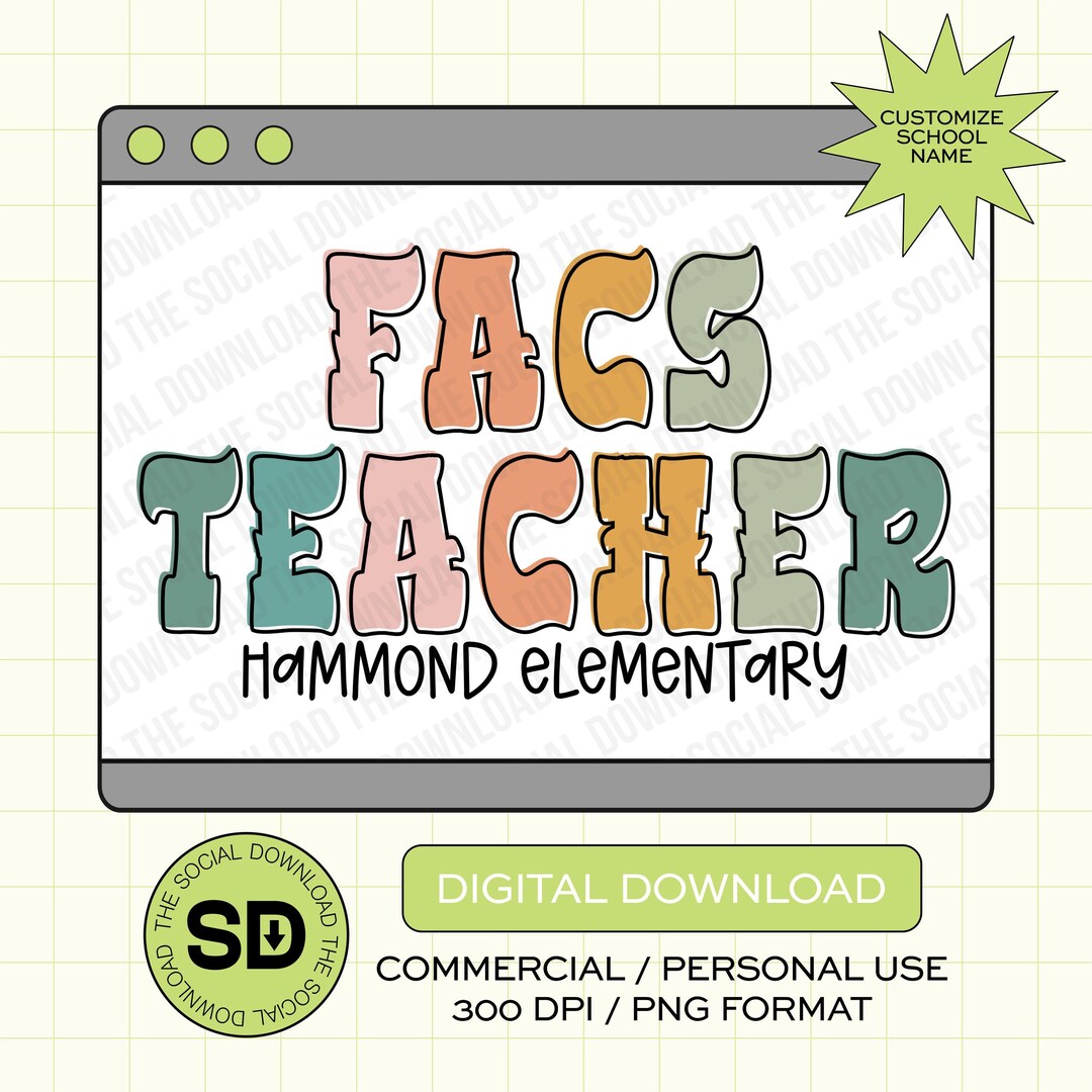 Facs Teacher Custom School Png, Custom Elementary School Png ...