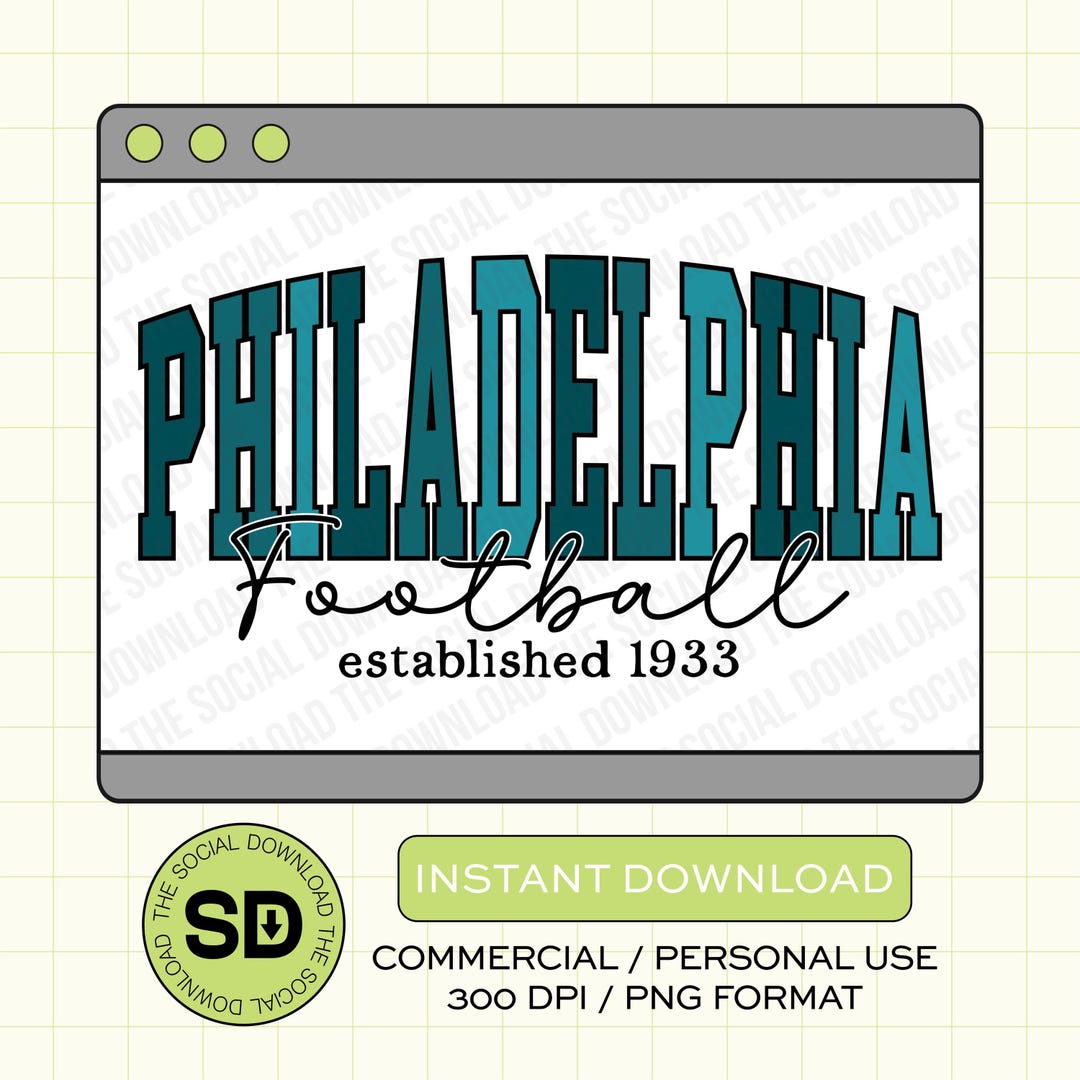 Varsity Philadelphia Color Block Football Png, Football PNG, Sports PNG ...