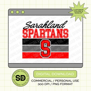 Softball Team Stripes Custom PNG Download File, Custom School Png ...