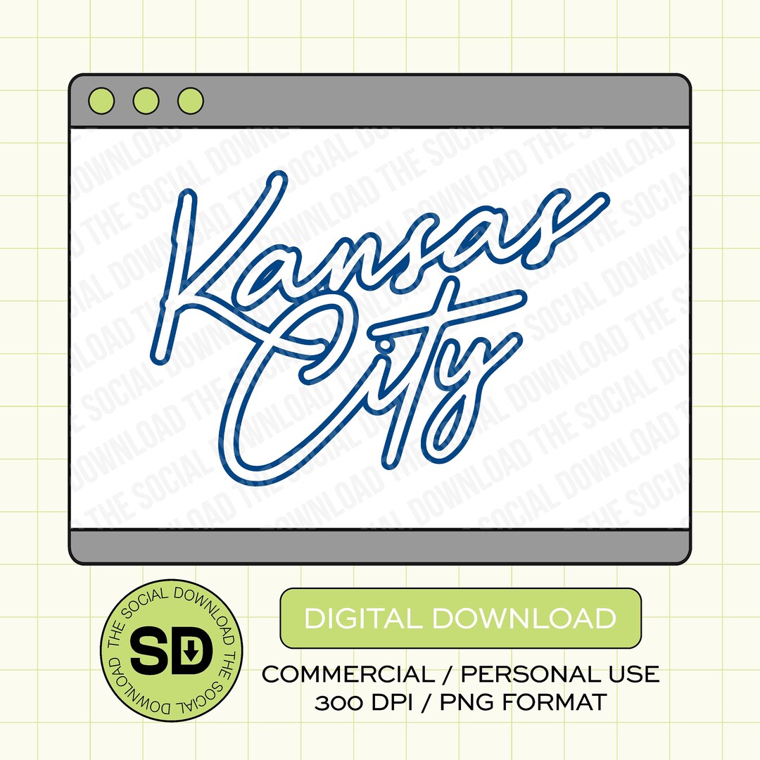 Kansas City Script Outline Royal PNG Download File, Kansas City Png, KC ...