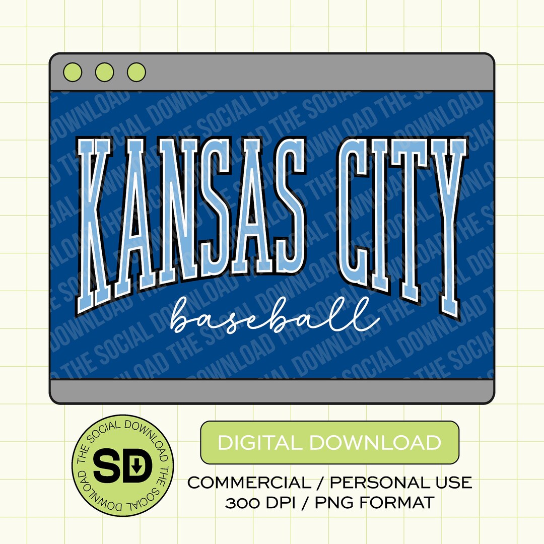 Varsity KC Baseball PNG Download File, Kansas City Png, KC Baseball ...