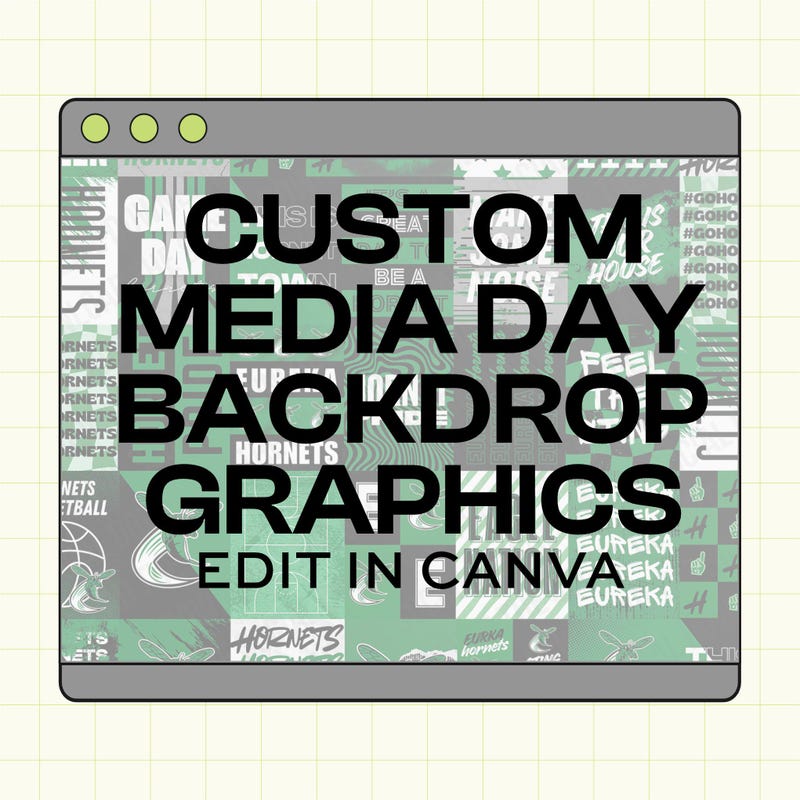 Media Day Backdrop - Etsy