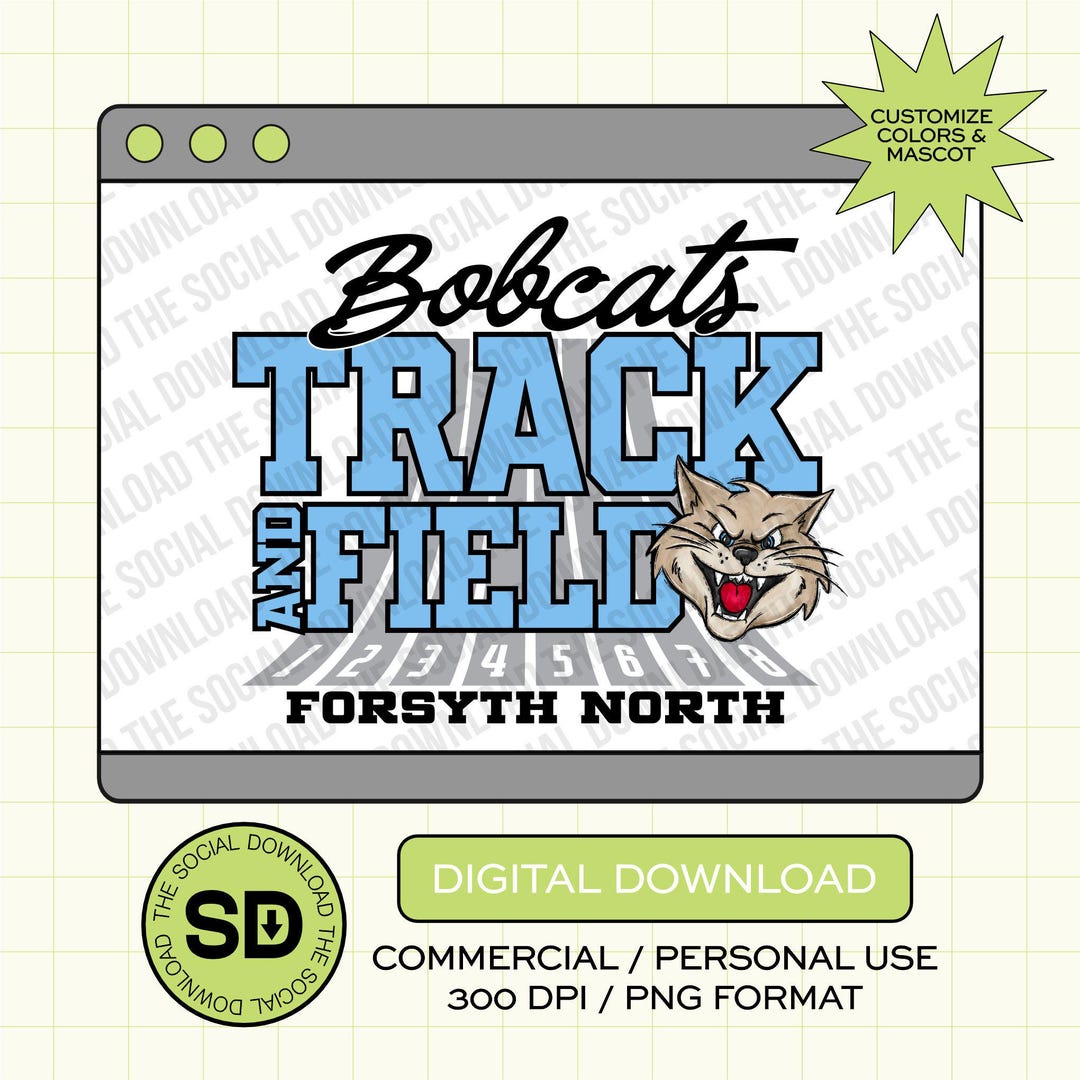 Ready Set Go Track and Field Custom School Spirit PNG Download File ...